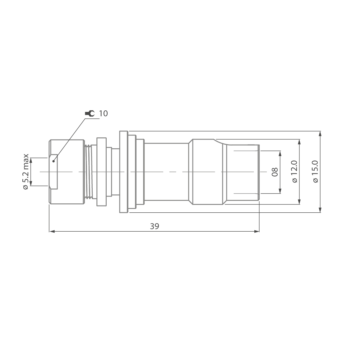 Fischer Connectors - Free CAD models - Cable Mounted Receptacle 2 way ...