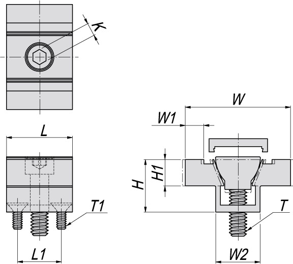 Fixtureworks - Free CAD models - Uniforce Clamps - Machinable - Metric ...