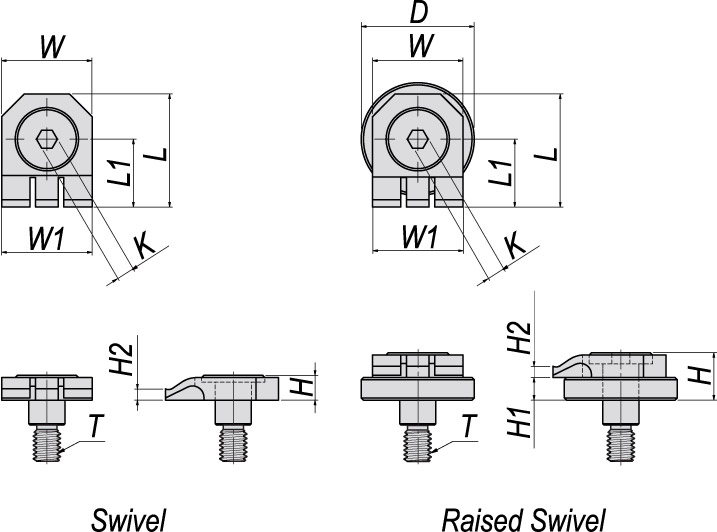 Fixtureworks - Free CAD models - Kopal Clamps - Swivel Stop - Mini ...