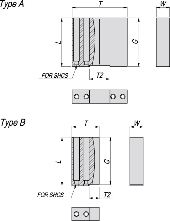 Fixtureworks - Free CAD models - GRIPSHAPE FINGER BLANKS - STEEL ...