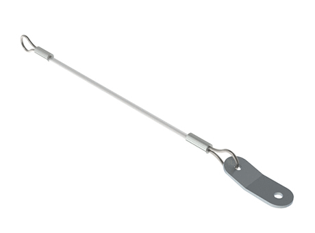 Fixtureworks - Free CAD models - Quick Release Pin Wire Rope Lanyards ...