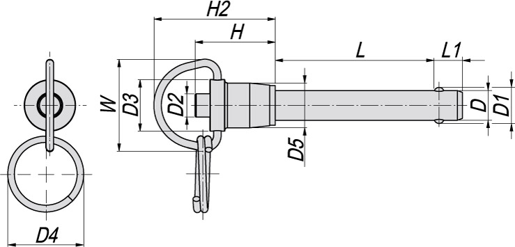 Fixtureworks - Free CAD models - Quick Release Ball Lock Pins - Ring ...