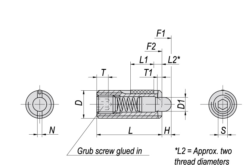 Fixtureworks - Free CAD models - Spring Plungers - Pin Type - Stainless ...