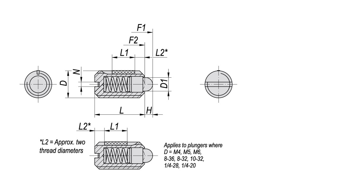 Fixtureworks - Modelos CAD gratuitos - Spring Plungers - Pin Type ...