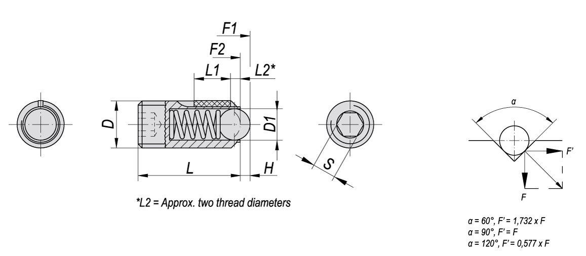 Fixtureworks - Free CAD models - Spring Plungers - Ball Type ...