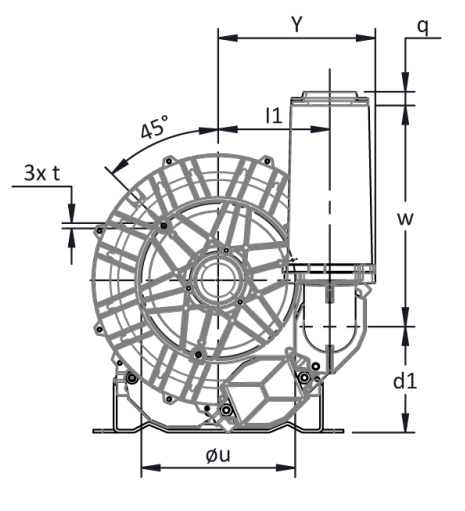 FPZ - Free CAD models - Side channel blower - Version IE2 - TD - MOR ...