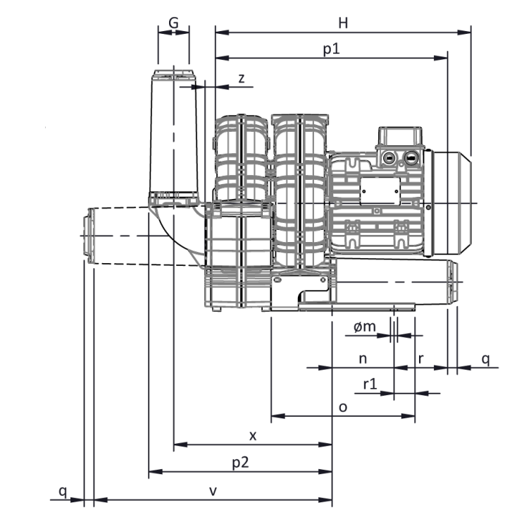 FPZ - Free CAD models - Side channel blower - Version IE2 - TD - MOR ...