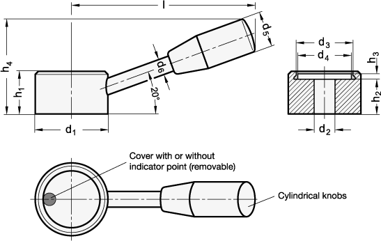 GANTER - Free CAD models - GN 750 Control Levers, Steel - TraceParts