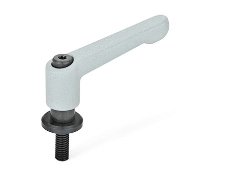 GANTER - Free CAD models - GN 307 Adjustable Hand Levers, Zinc Die ...