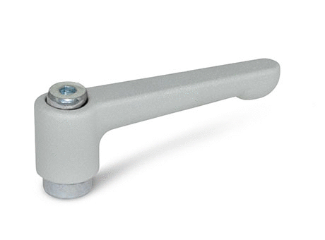 GANTER - Free CAD models - GN 302.2 Flat Adjustable Hand Levers, Zinc ...