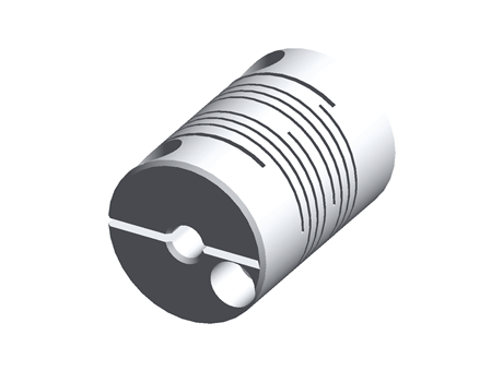 Getecno S.r.l - Free CAD models - Ruland Stainless Steel Flexible Beam ...