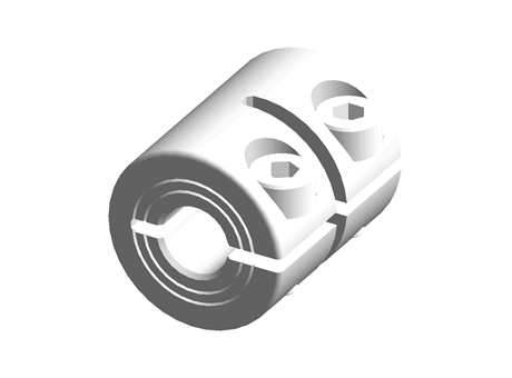 Getecno S.r.l - Free CAD models - Ruland Collar One Piece Clamp Screw, Bore 6mm, OD 16mm, W 20mm ...