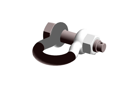 GUNNEBO INDUSTRIES - Free CAD models - Super Shackle No 858 - TraceParts