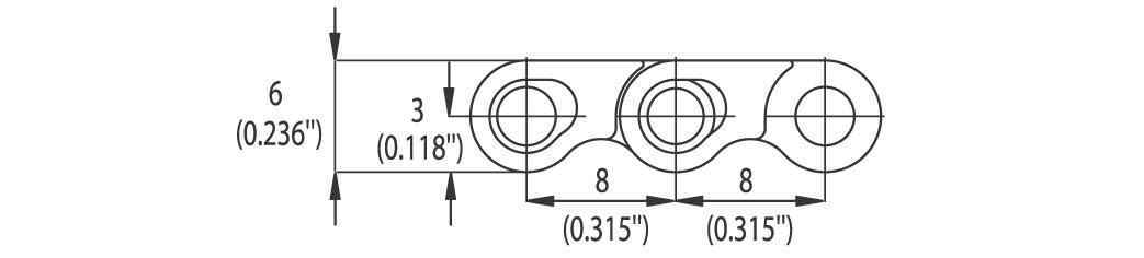 Habasit - Free CAD models - M0885 Micropitch Flush Grid 0.3" - TraceParts