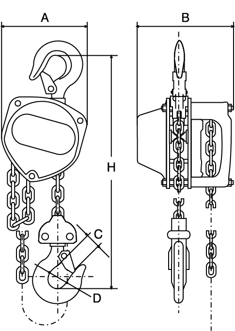 Haklift - Free CAD models - Hand chain block - TraceParts