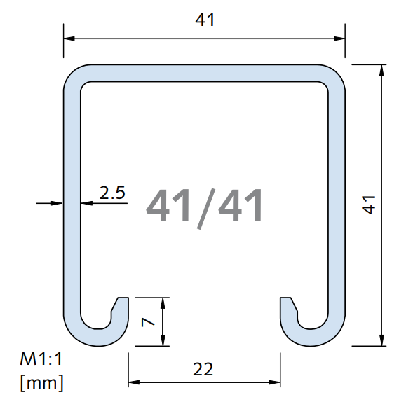 HALFEN - Gratis CAD-modellen - Framing channel HM 41/41 cold-rolled ...