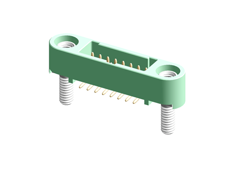 HARWIN - Free CAD models - Gecko-SL DIL Male Vertical Surface Mount Connector, screw fixings ...