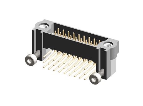 HARWIN - Free CAD models - Datamate J-Tek 3-Row Male Horizontal 3.5mm Throughboard Connector ...