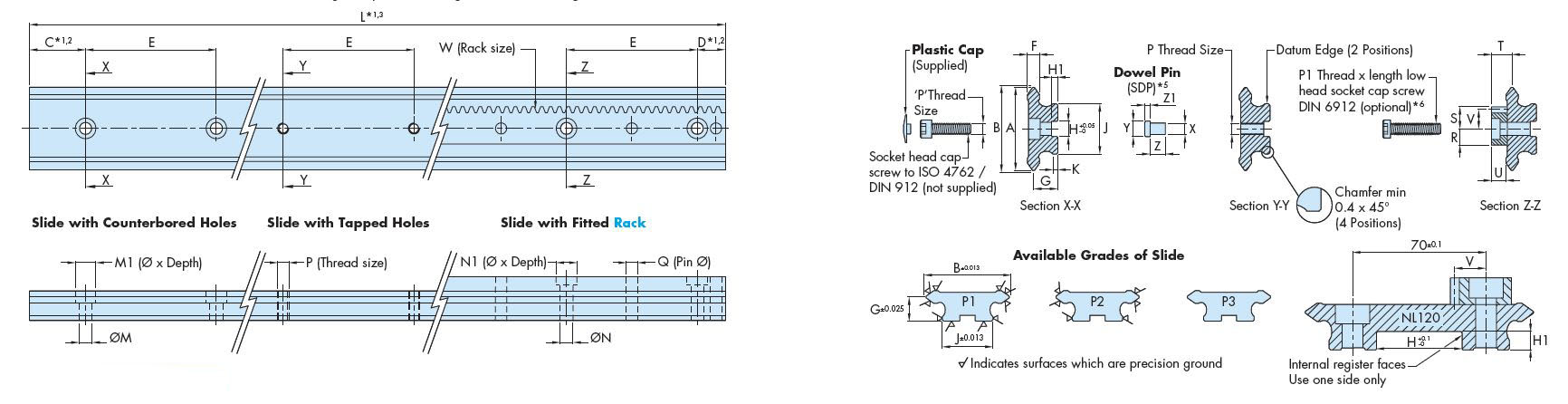 HepcoMotion - Free CAD models - Double Edge Spacer Slides - TraceParts