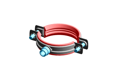 HILTI - Free CAD models - Collier isophonic two screws, Clamping range ...