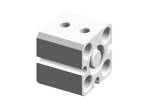 HITOP - Free CAD models - Compact Cylinder JSN12-100 - TraceParts