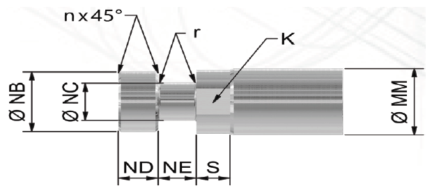 HPS International - Free CAD models - Hydraulic cylinder, double acting ...