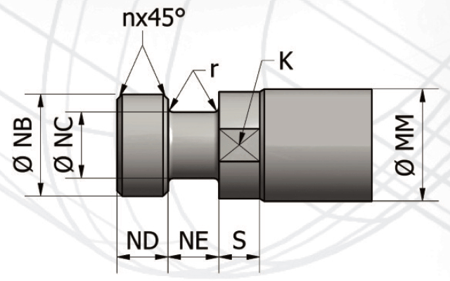 HPS International - Free CAD models - Hydraulic cylinder, double acting ...