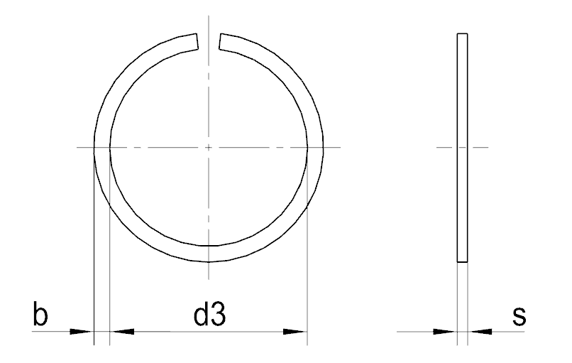 Hugo Benzing GmbH & Co. KG - Archivos CAD gratuitos - Benzing Snap Ring ...