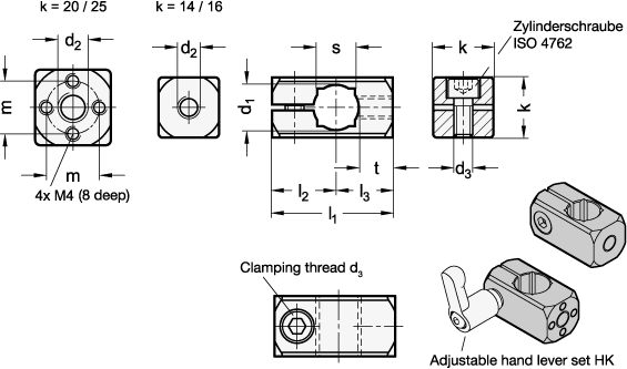 INOCON GmbH - Free CAD models - CGA Attachment clamp mountings ...