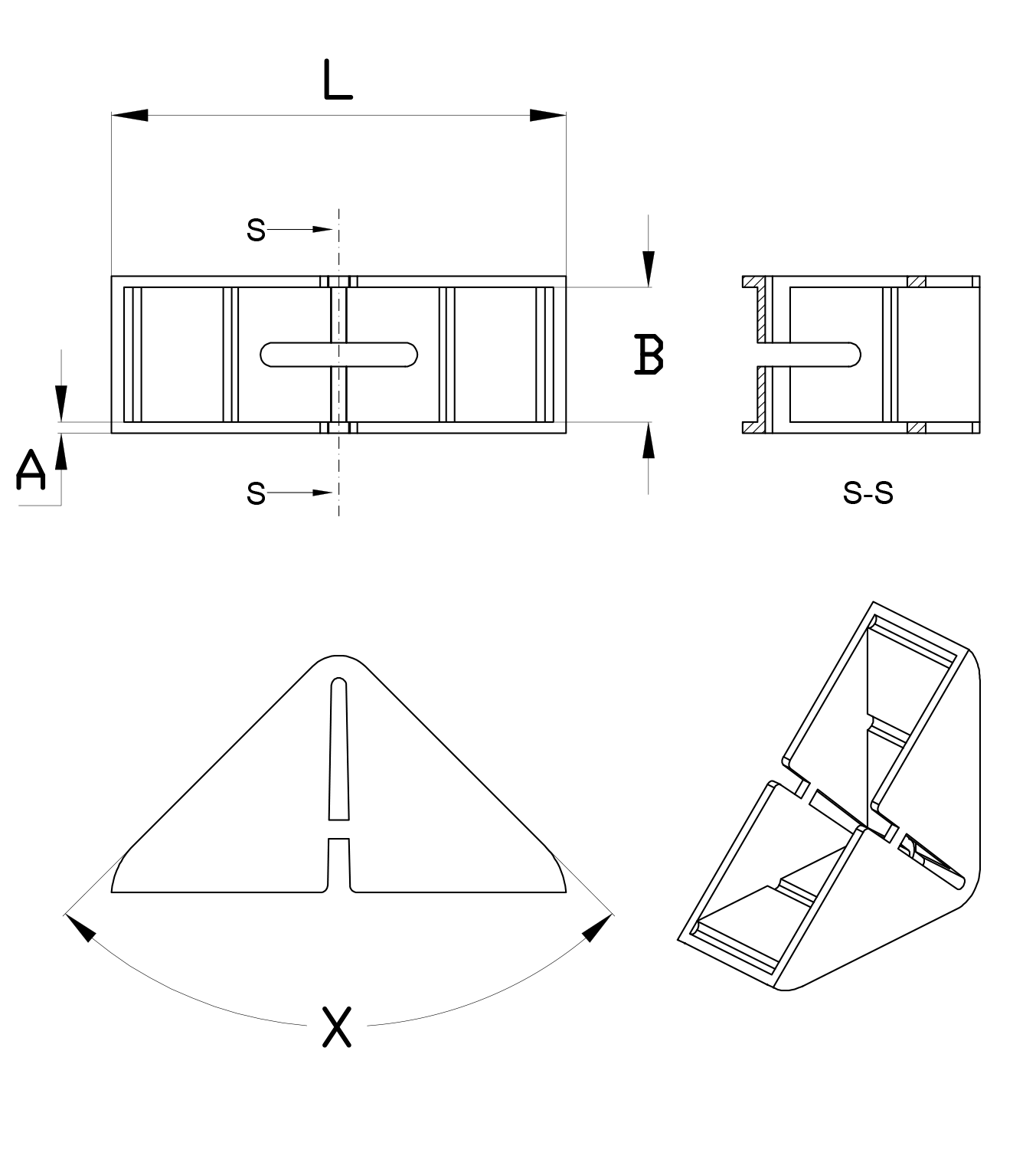 ISC Plastic Parts - Free CAD models - CORNER PROTECTOR CAP - LSAK ...
