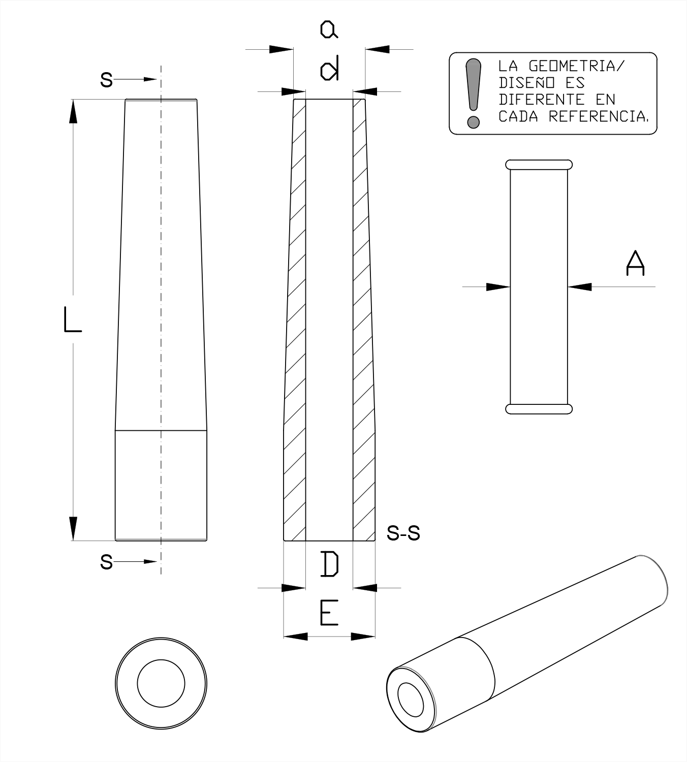 ISC Plastic Parts - Free CAD models - SLEEVED GROMMET - HYPAM - TraceParts
