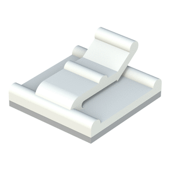 ISC Plastic Parts - Free CAD models - ADHESIVE WIRE CLIP - MAAW ...