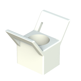 ISC Plastic Parts - Free CAD models - SCREW TIE HOLDER - MBSZ - TraceParts