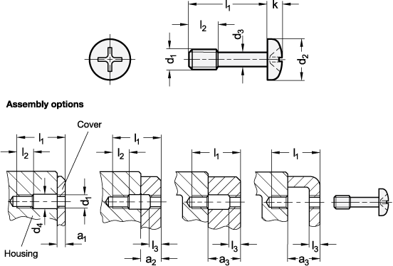 JW Winco - Free CAD models - GN 7045.2 Stainless Steel Pan Head Screws ...