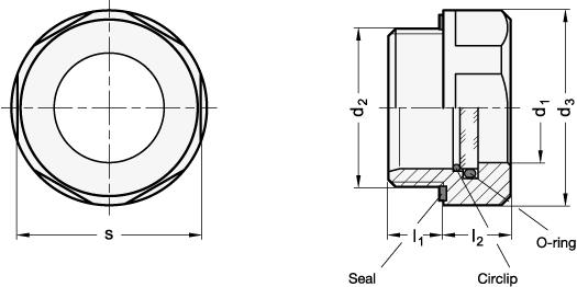 JW Winco - Free CAD models - GN 743.6 Aluminum Fluid Level Sight ...