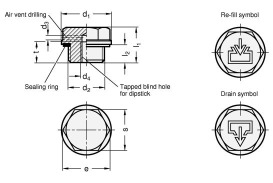 JW Winco - Free CAD models - GN 742 Aluminum Fill / Drain Plugs, with ...