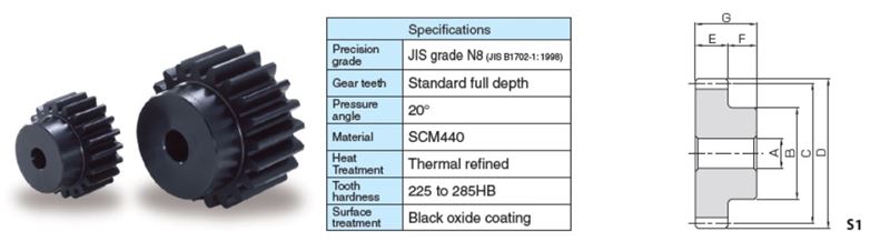 KHK USA Inc - Modelos CAD gratuitos - CP Thermal Refined Spur Gears (KSSCP) - TraceParts