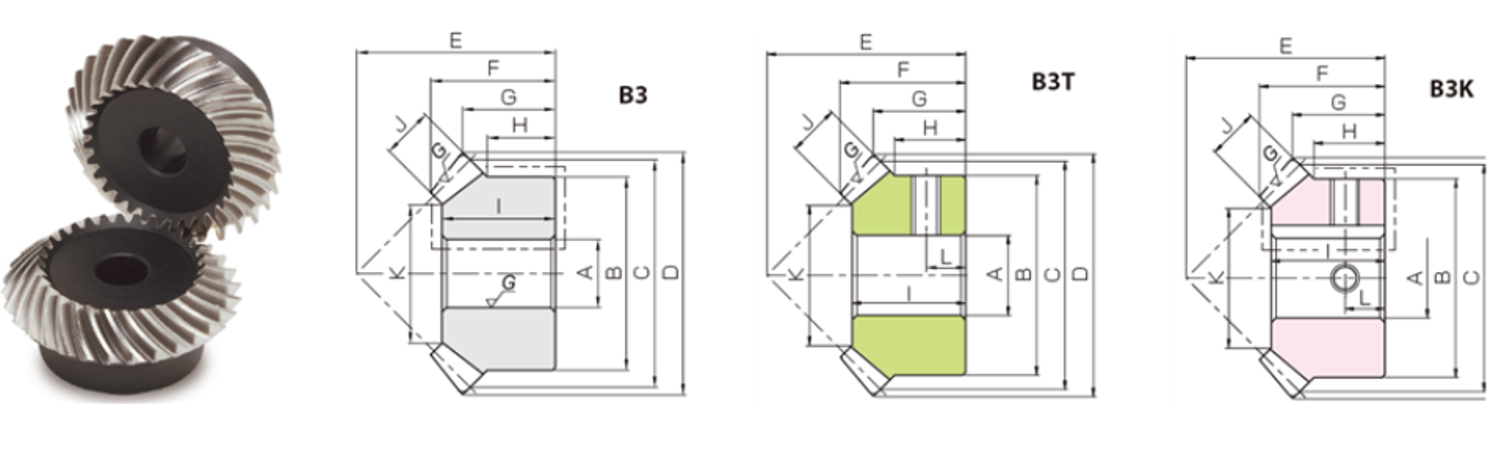 KHK USA Inc - Free CAD models - Ground Spiral Miter Gears (SMSG ...