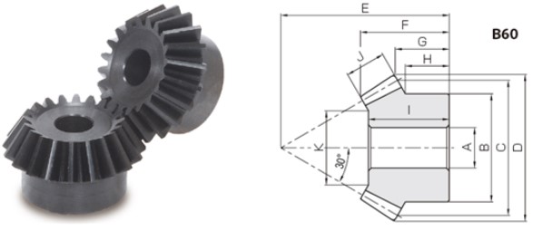 KHK USA Inc - Archivos CAD gratuitos - Angular Miter Gears (SAM ...
