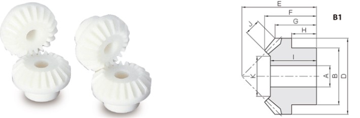 KHK USA Inc - Free CAD models - Injection Molded Miter Gears (DM ...