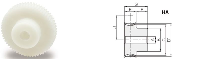 KHK USA Inc - Archivos CAD gratuitos - Plastic Worm Gears (DG) - TraceParts