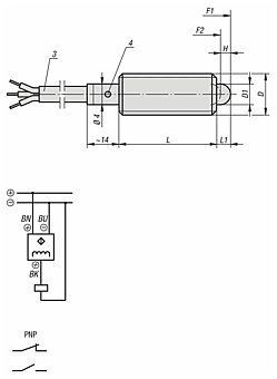 KIPP - Free CAD models - Spring plungers with status sensor, stainless ...