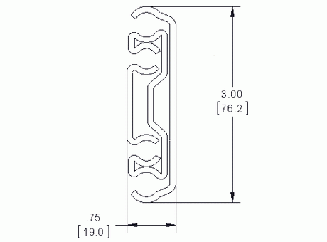 Knape & Vogt - Free CAD models - 8900 Series: 76mm, 500 lb. load class ...