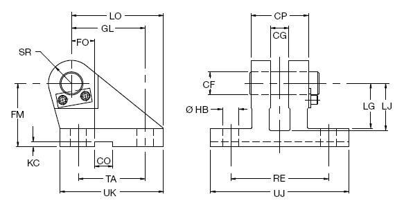 Parker - Free CAD models - Tie Rod Cylinders, HMI Series, Mounting ...