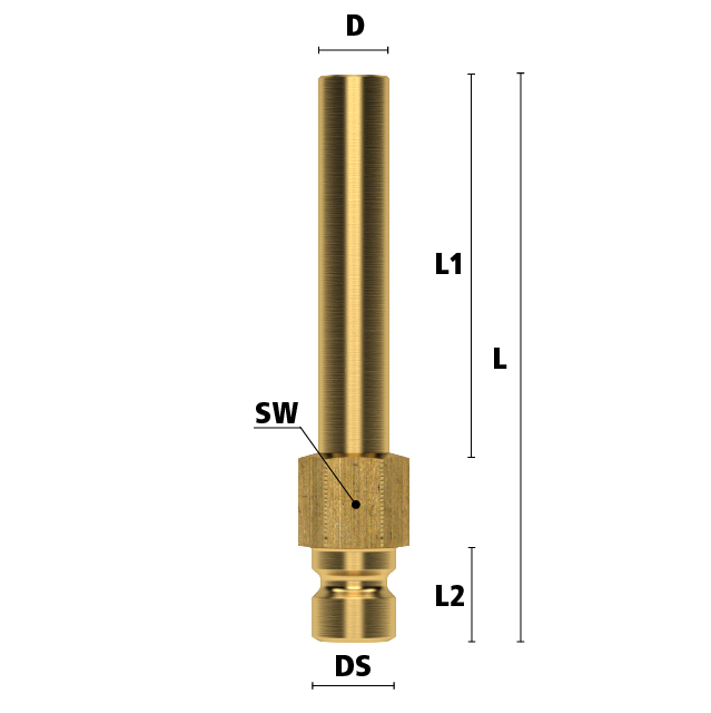 LÜDECKE GmbH - Free CAD models - Series ESDM DN 6 - Plug Tubes for ...