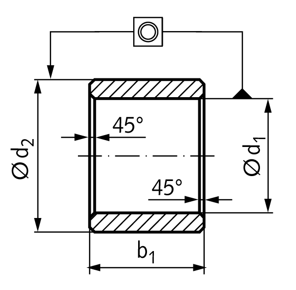 MÄDLER GmbH - 免费 CAD 模型 - Bushes, Design J Similar to DIN 1850-3 Made from Sintered Bronze ...