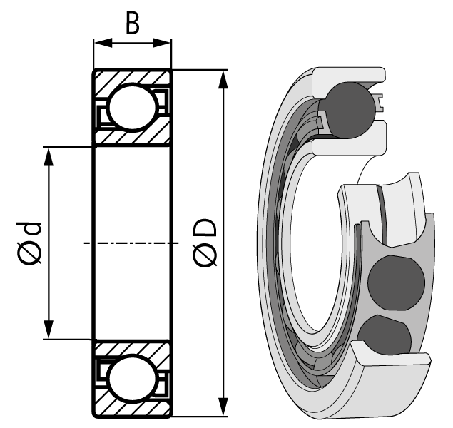MÄDLER GmbH - Free CAD models - Angular Contact Ball Bearings SKF ...