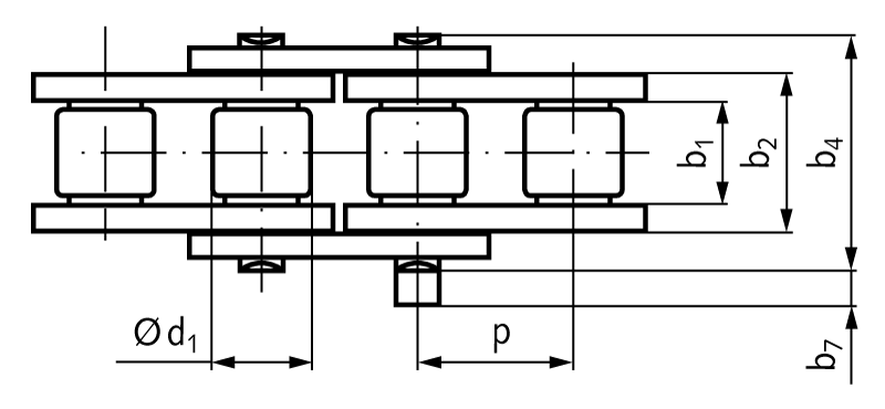 MÄDLER GmbH - Free CAD models - Single-Strand Roller Chains Similar to ...