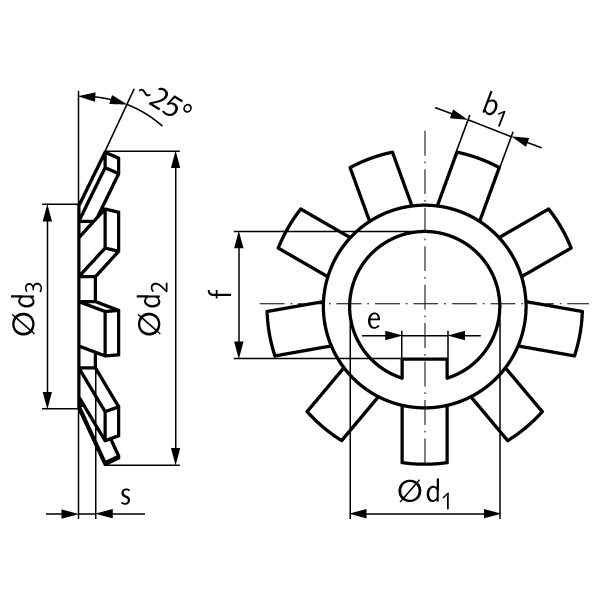 MÄDLER GmbH - Kostenlose CAD Modelle - Sicherungsbleche DIN 5406 für Nutmuttern DIN 981, Stahl ...