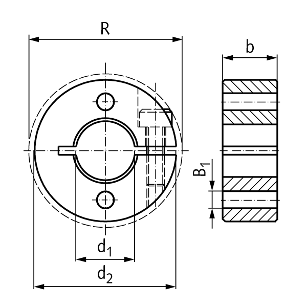 MÄDLER GmbH - Free CAD models - Shaft Collars, Clamp Collars, Single ...